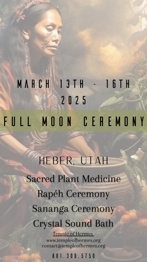 March - Ayahuasca, Total Lunar Eclipse Ceremony (2025) - Temple of Hermes